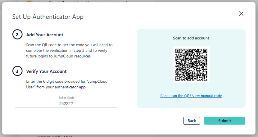 JumpCloud MFA Setup – Advantage Computing