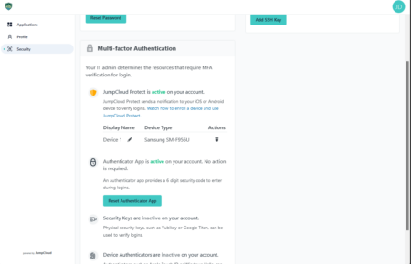 JumpCloud MFA Setup – Advantage Computing